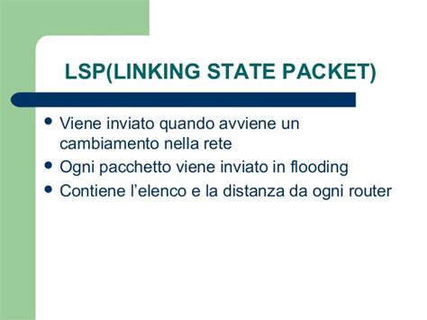 Link State Routing And Algoritmo Di Dijkstra