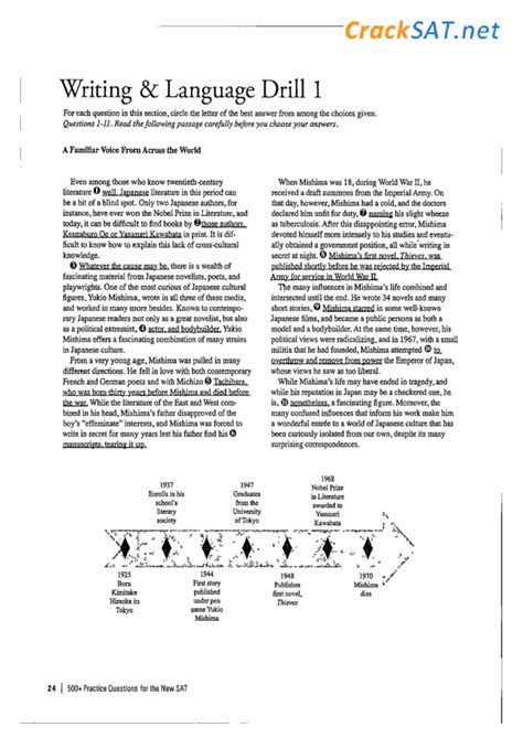 Part Three Sat Writing And Language Practice Test1 Médecine