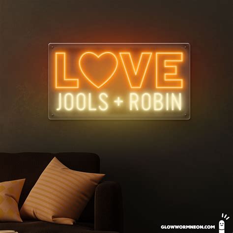 Custom Love Neon Sign Glowworm Neon