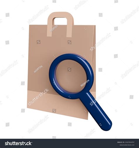 Shopping Bag 3d Icon Render Illustration Stock Illustration 2167454707