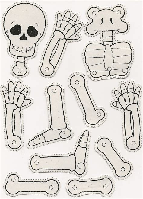 Halloween Preschool Skeleton Craft Bricolage Halloween
