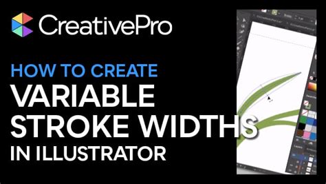 How To Use Variable Stroke Widths In Illustrator Creativepro Network