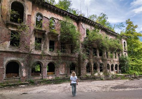 Abandoned Building In Akarmara Town Tkvarcheli City Abkhazia Old