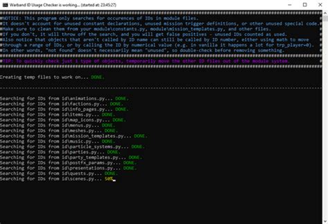 Warband Id Usage Checker Misc Loverslab