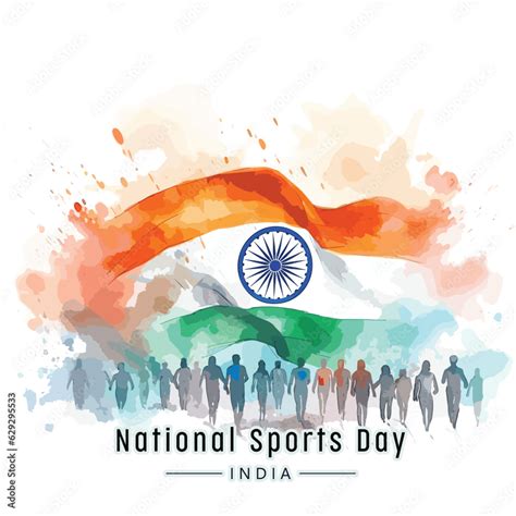29 August India Celebrates National Sports Day Of India Banner Design