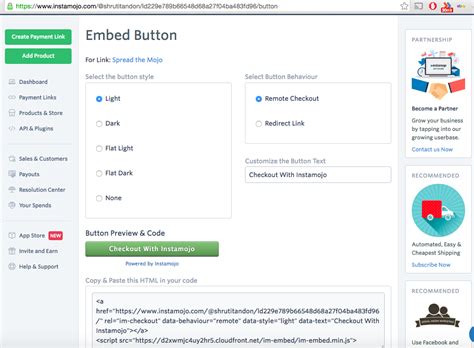 All About Payment Buttons Instamojo Help Center