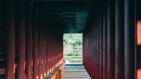 Wallpaper Building Perspective Columns Hd Picture Image
