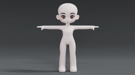 Chibi Character Base Mesh Blender Market