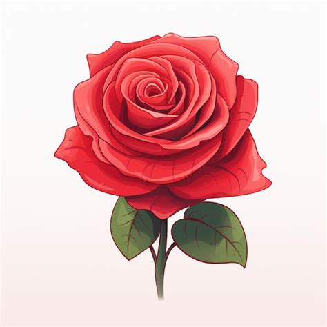 Premium Vector Rose Cartoon Vector