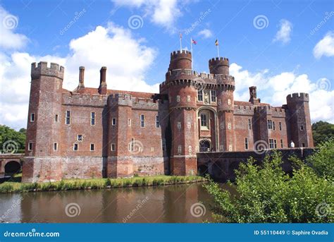 Herstmonceux Castle In Herstmonceux East Sussex England Stock Image