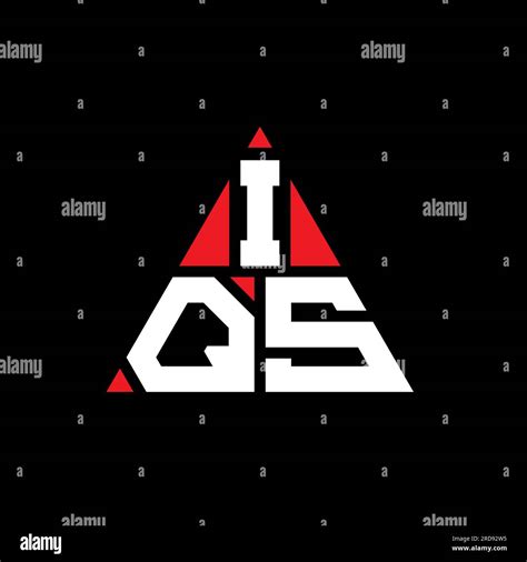 Iqs Triangle Letter Logo Design With Triangle Shape Iqs Triangle Logo
