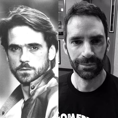 A Young Phil Hanley Resembles A Young Jeremy Irons The Bob And Tom