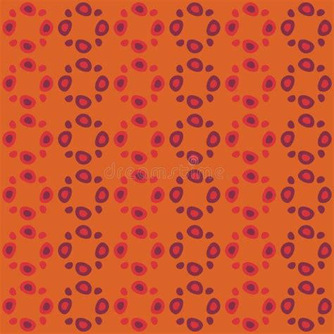 Rounded Abstract Seamless Pattern Accent For Any Surfaces Stock