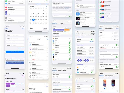 Full Ios 15 Ui Kit — Controls And Settings Light Mode By Kolpikov For