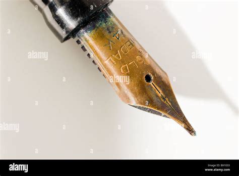 Antique Pen Nib Close Up Stock Photo Alamy