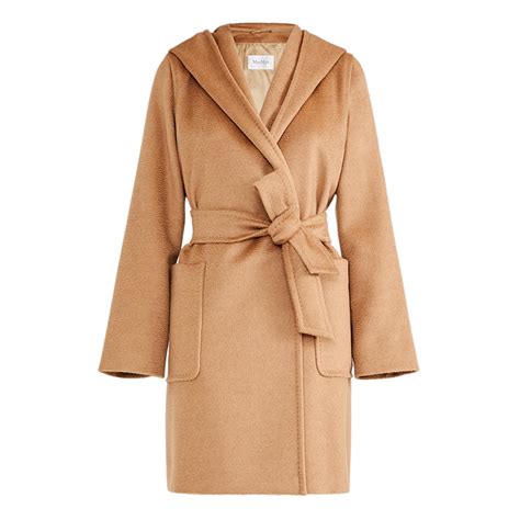 MaxMara麦丝玛拉 女士大衣包税MaxMara 麦丝玛拉 22年秋冬新款 RIALTO系列 女士驼色短款浴袍大衣