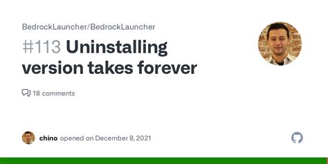Uninstalling Version Takes Forever · Issue 113 · Bedrocklauncher