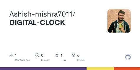 GitHub Ashish Mishra DIGITAL CLOCK