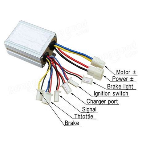 36v 800w Brushed Speed Controller Throttle Twist Grip For Scooter Motor