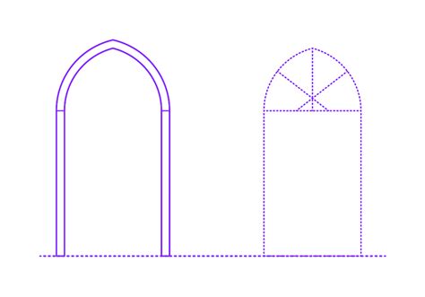 Arch Ogee 4 Centered Dimensions And Drawings