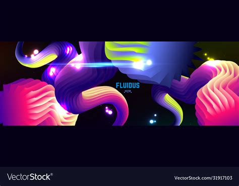 Fluid Colorful Gradient Background Modern Vector Image