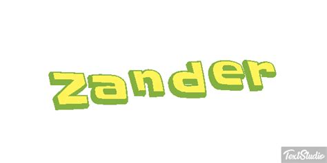 Zander Name Animated  Logo Designs