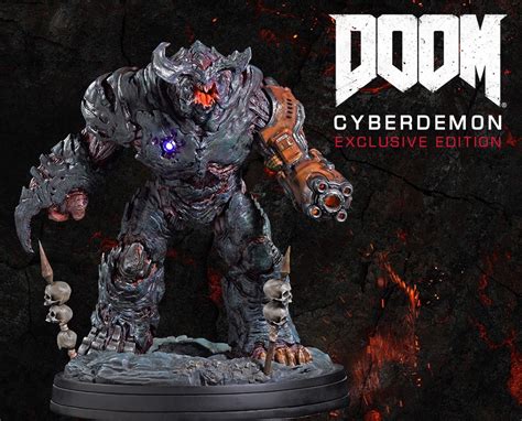 Doom® Cyberdemon Exclusive Statue Gaming Heads