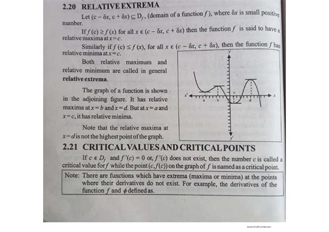 Solution Mathematics Relative Extrema Critical Values And Critical Functions With Examples