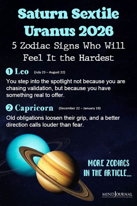Saturn Sextile Uranus 2026 5 Zodiacs Who Will Be Affected