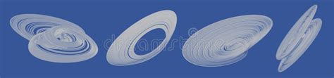 Attractor Arneodo Mathematical Model Set Stock Illustration