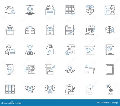 Data Manipulation Line Icons Collection Filtering Sorting Aggregation Joining Mapping