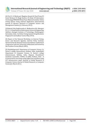 IRJET Image Thresholding Based Secured Electronic Smart Voting