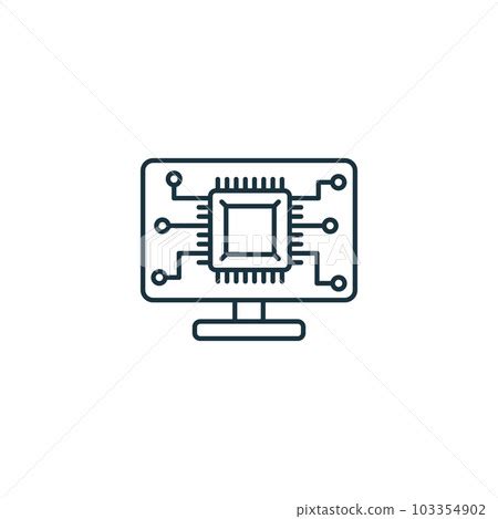 Embedded System Icon Monochrome Simple Sign Stock Illustration PIXTA