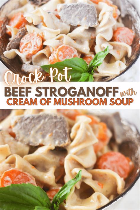 Crock Pot Beef Stroganoff With Cream Of Mushroom Soup