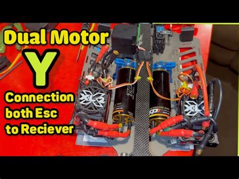 Connecting Both ESC On Dual Motor RC Y Connection And Calibration DUAL MOTOR RC BUILD YouTube