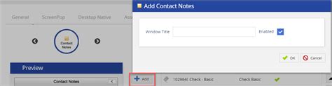 Contact Notes Widget