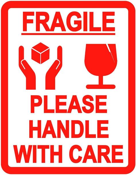 Fragile Stickers Pack Of 100 Fragile Labels For Packing Boxes 80 X