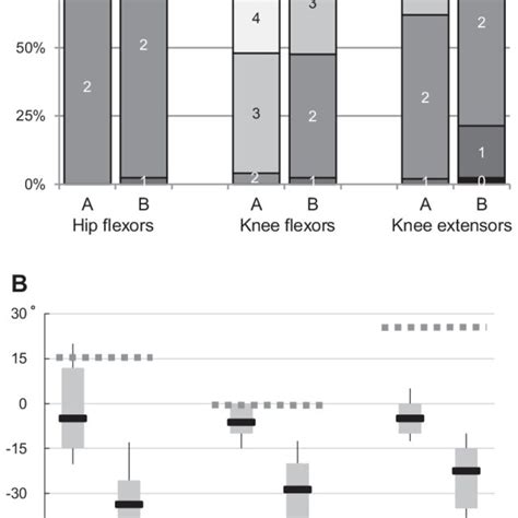 Mmt Grade And Rom At Age 10 Years In Two Patient Groups Group A