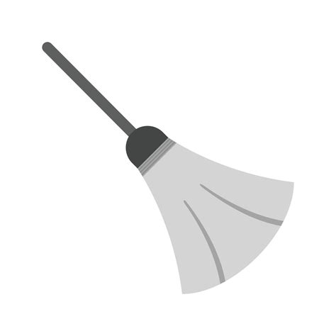 Sweeping Broom Flat Greyscale Icon 15653769 Vector Art At Vecteezy