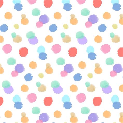 Premium Vector Watercolor Painted Dotty Pattern