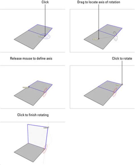 How To Use The Rotate Tool In Google SketchUp Dummies