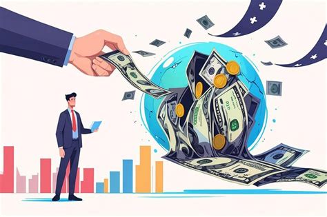 Economic Crisis Financial Inflation Design Concept Premium Ai Generated Image
