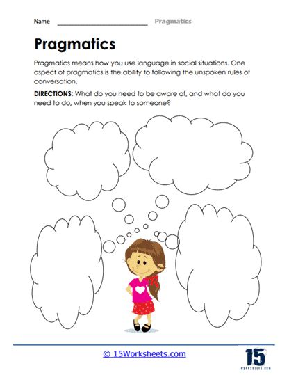 Pragmatics Worksheets Worksheets