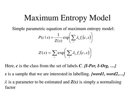 Ppt Name Entity Recognition System Using Maximum Entropy Model