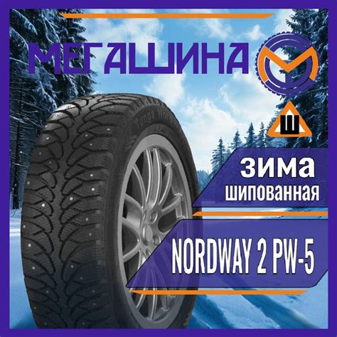 Tunga NORDWAY 2 PW-5 Шины зимние 205/65 R15 94Q Шипованные 686200437 ...