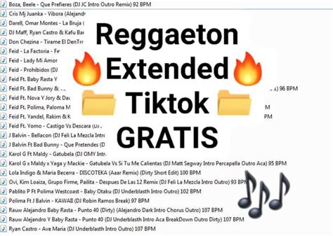 Reggaeton Extended Tiktok Octubre 2022 8 Utilidades Para Djs