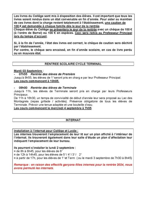 Circulaire De Rentrée 2024 2025 Etablissement Catholique Denseignement