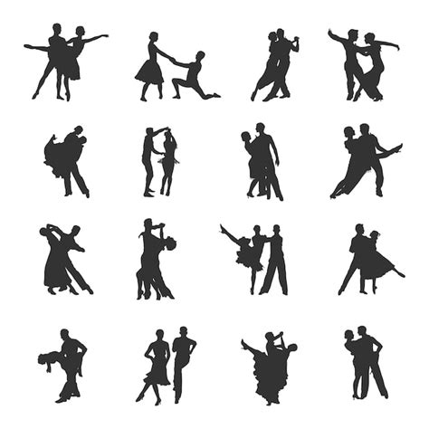 Silhouette De Danse De Salon Silhouette De Danse De Salon Simple Danse