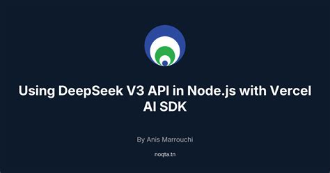 Using Deepseek V3 Api In Nodejs With Vercel Ai Sdk