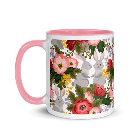 Pretty Easter Mug Fun Easter Mug Cute Floral Easter Coffee Cup Festive Easter Brunch Mug
